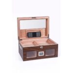 Parmida Mat Ahşap Raflı Sedir Ağacı Nemlendirici Humidor PHUM0153 - Parmida