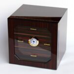 Parmida Parlak Vişne 3 Raflı Sedir Ağacı Nemlendirici Humidor PHUM0156 ...