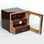 Parmida Parlak Vişne 3 Raflı Sedir Ağacı Nemlendirici Humidor PHUM0156 ...